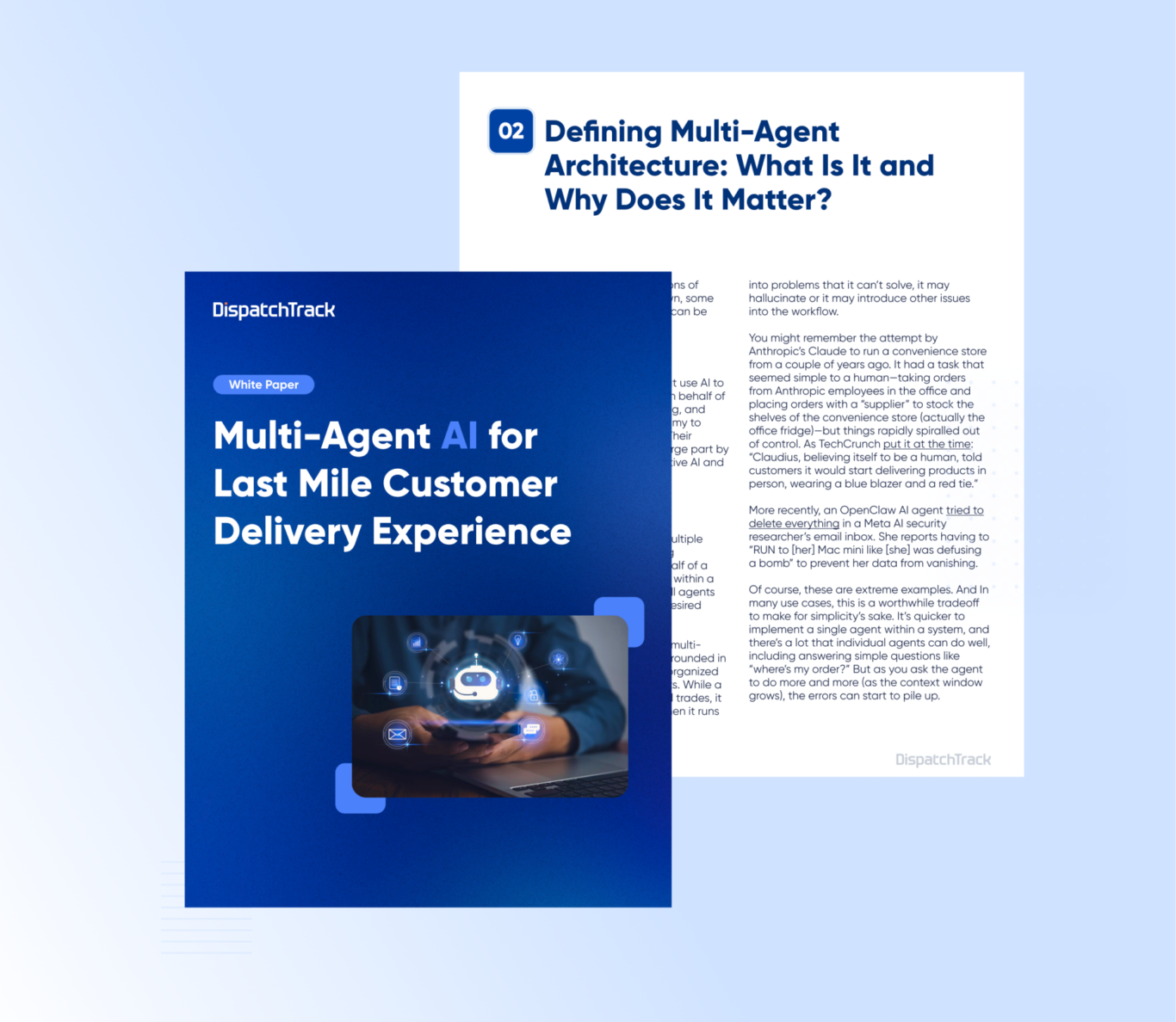 Multi-Agent AI for Last Mile Customer Delivery Experience - DispatchTrack